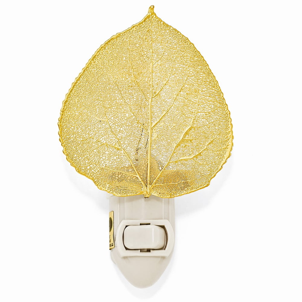 24k Gold Dipped Real Aspen Leaf Nightlight QGM13084 - Walmart.com