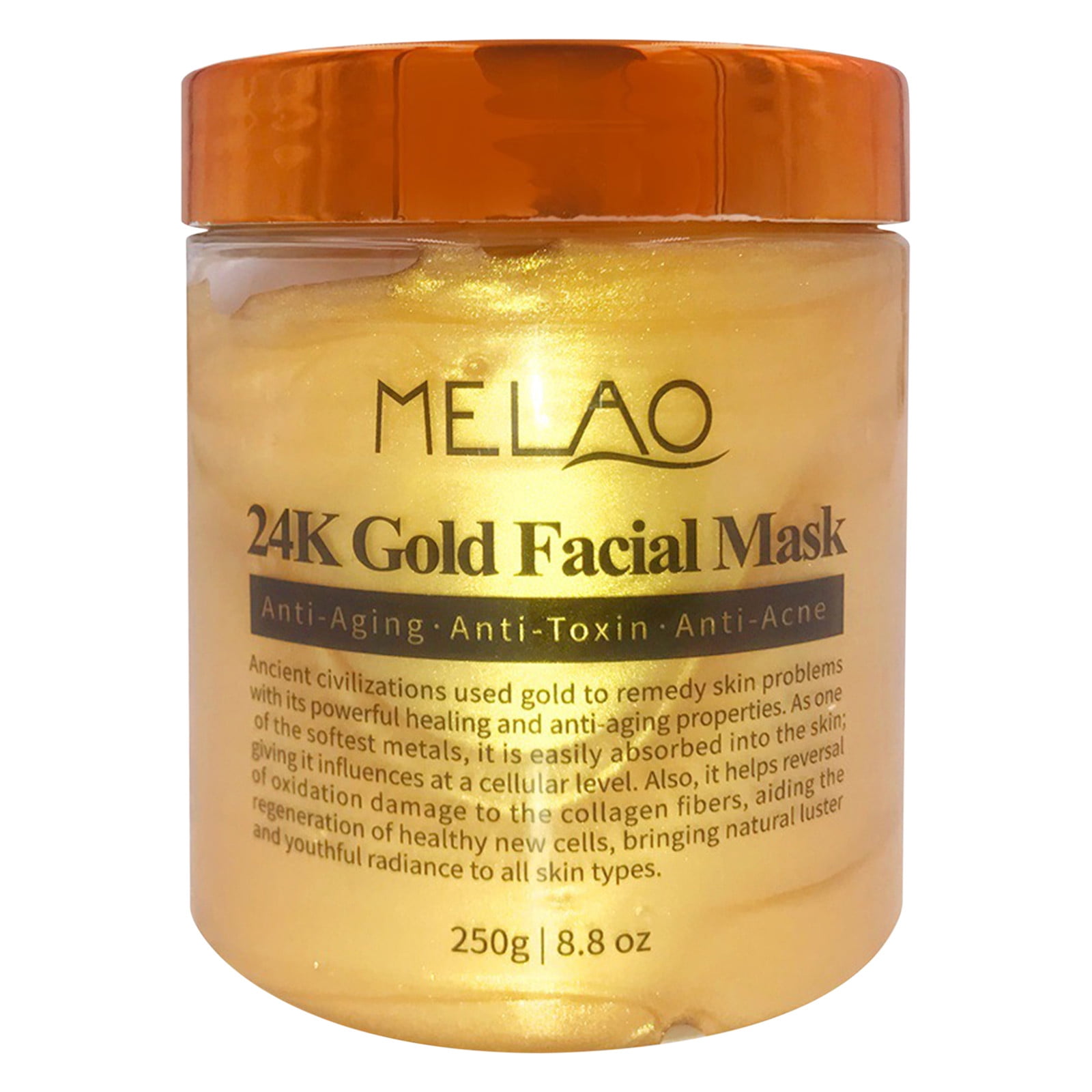 24k Gold Masks with Collagen, Rejuvenating Collagen Facial Mask For ...