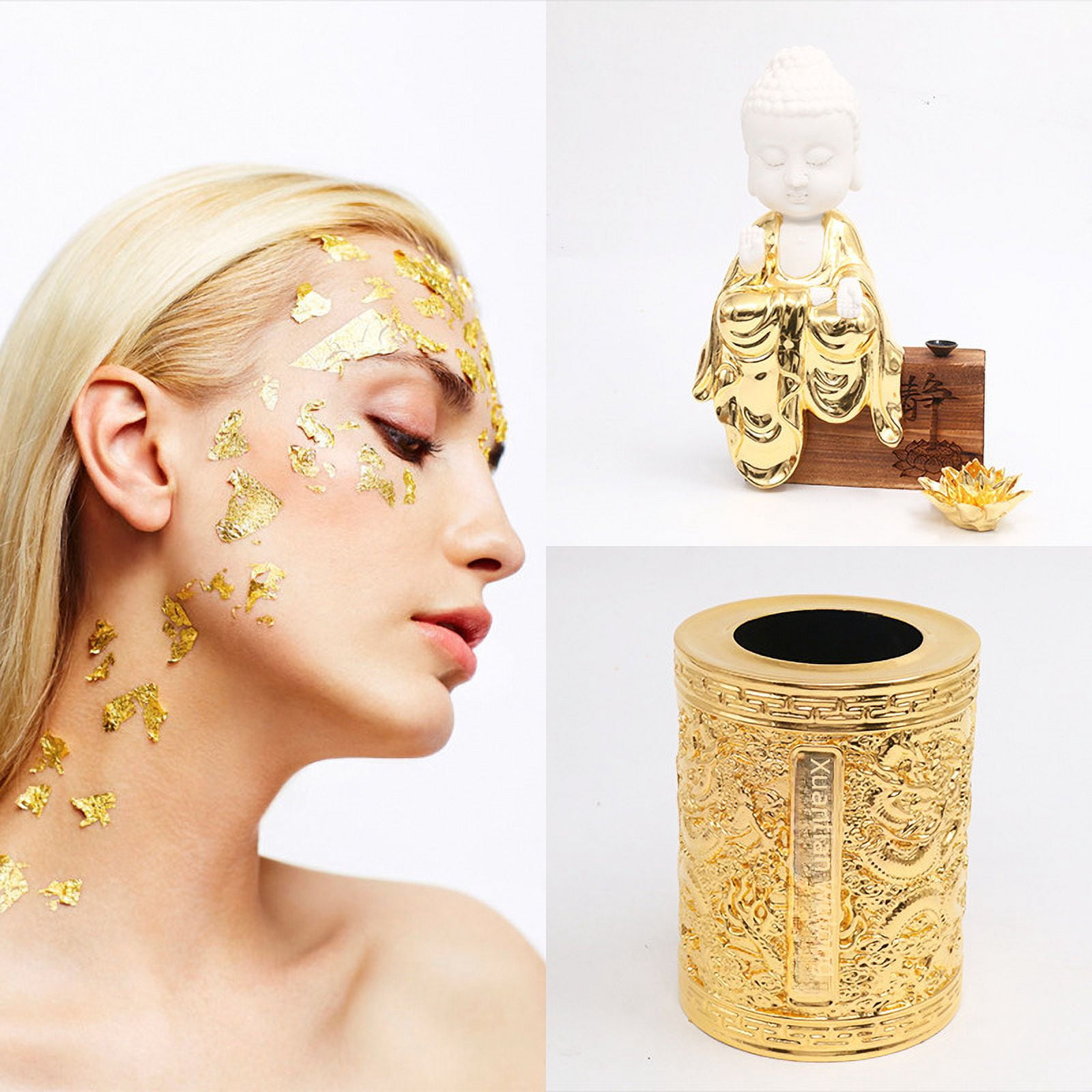 24k pure gold foil paper with a gold content of 98% beauty gold foil ...