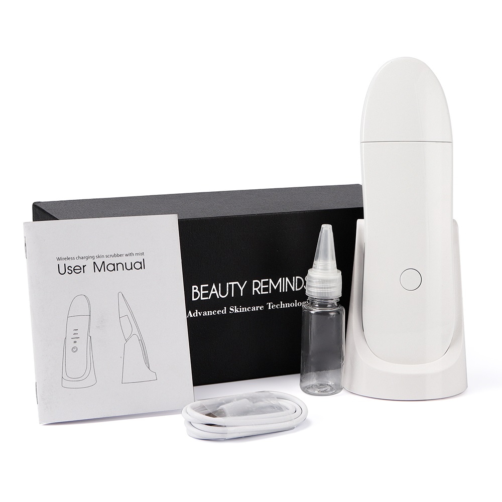 24kHz Ultrasonic Skin Scrubber With Nano Mist Moisturizing Pore Deep ...