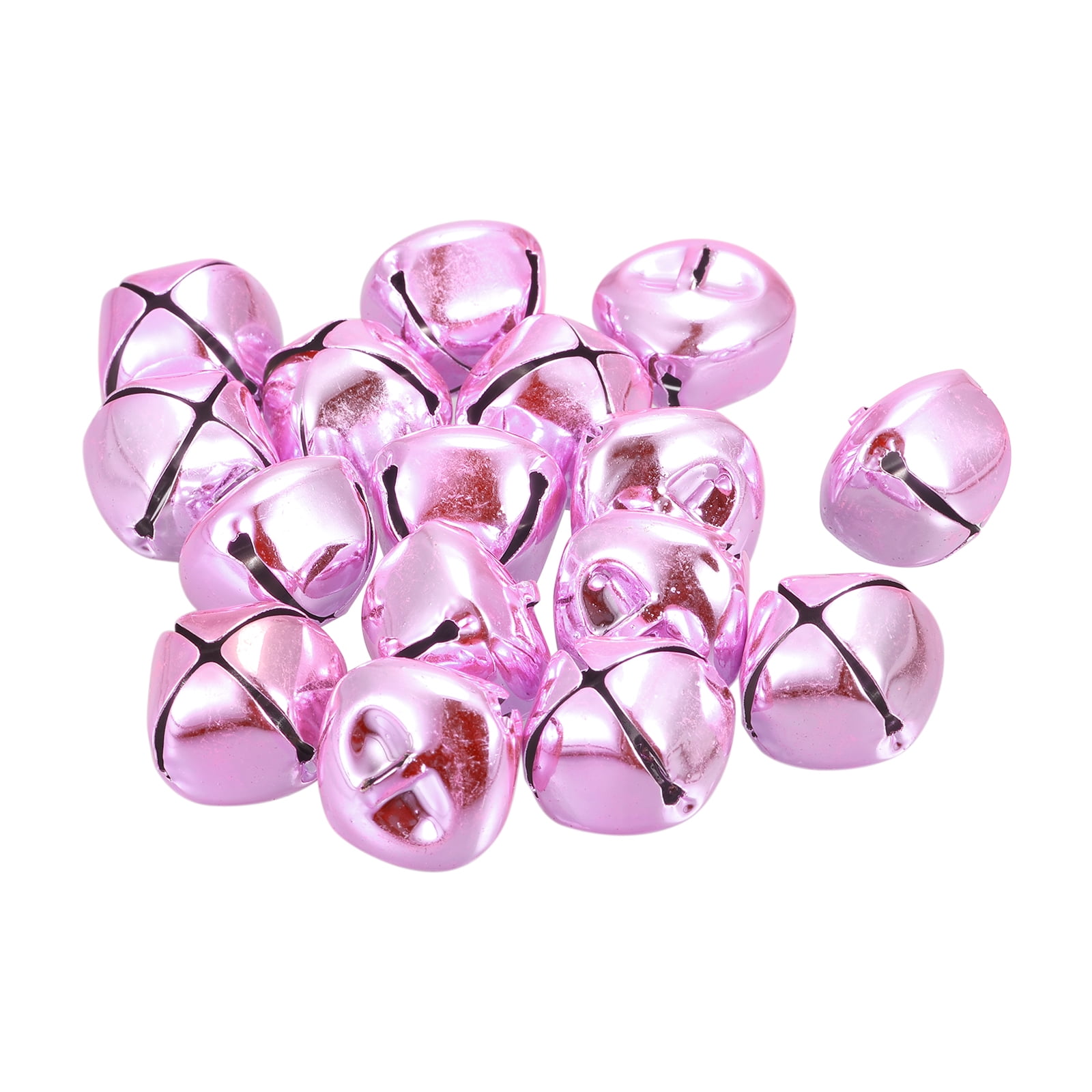 24mm Jingle Bells Craft Bells Carbon Steel Electroplating Light Pink 16 ...