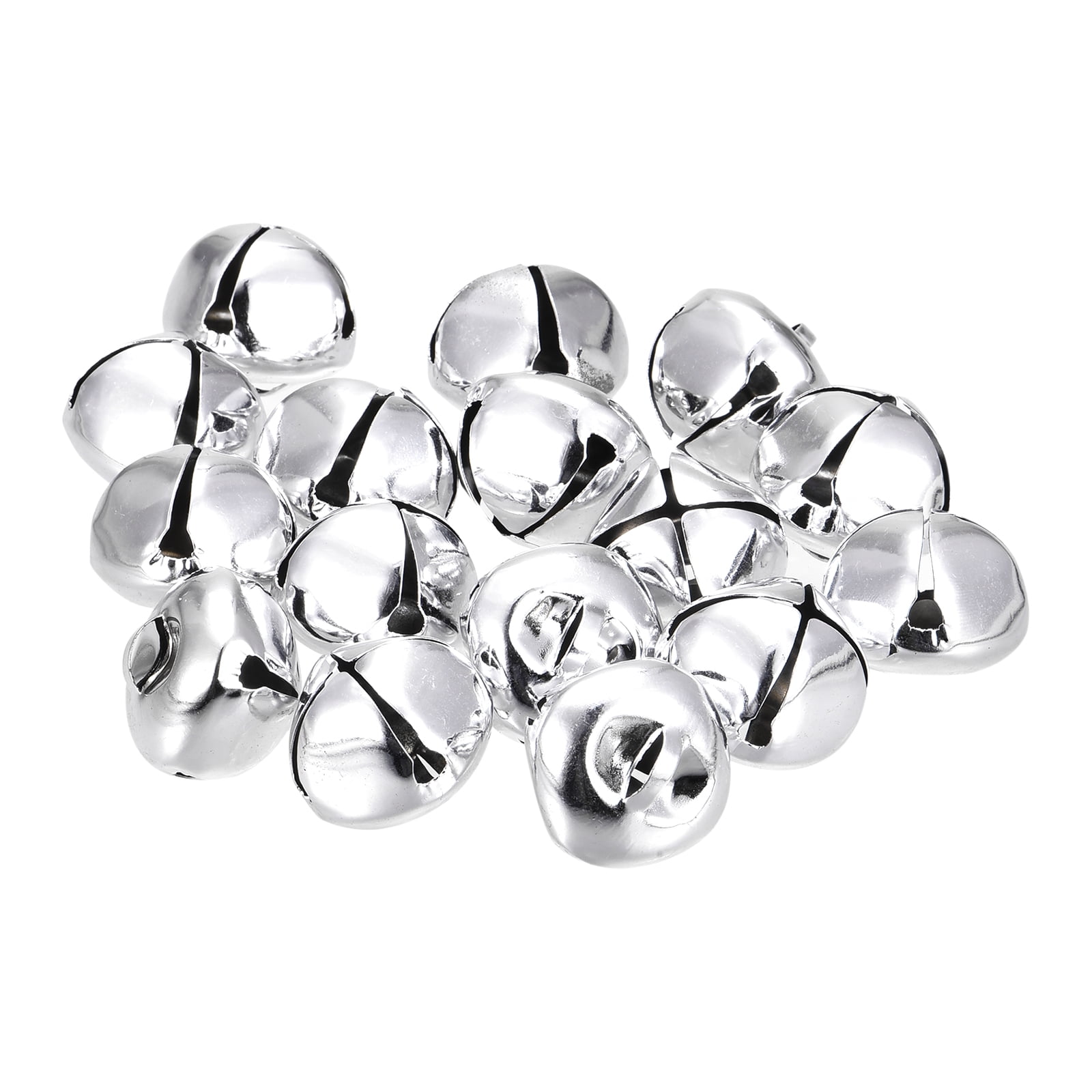 24mm Jingle Bells Craft Bells Carbon Steel Electroplating Silver Tone ...