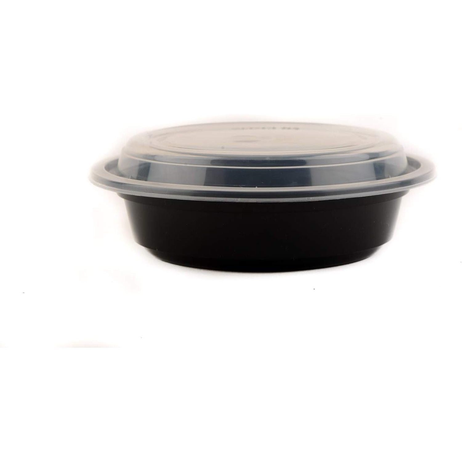 24oz - 10 Count - Round Microwavable Plastic Meal Prep Containers with ...