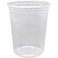 [24oz - 240 ct] Clear PP Injection Molded Round Deli Containers with ...