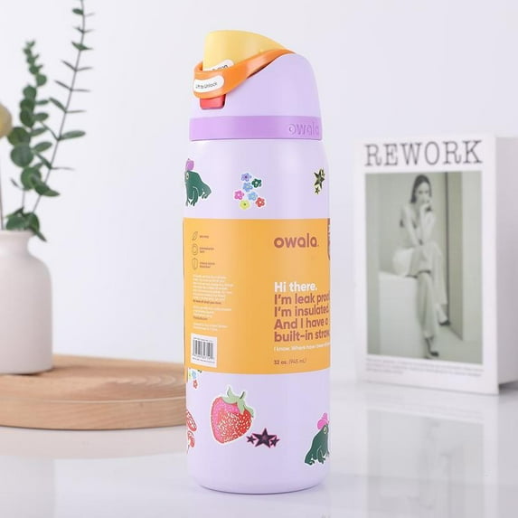 24oz/32oz Leak Proof Insulated Bottle Cute Printed Stainless Steel ...