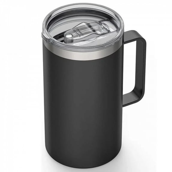 24oz 680ml Insulated Coffee Mug with Lid, Stainless Steel Coffee Cup ...