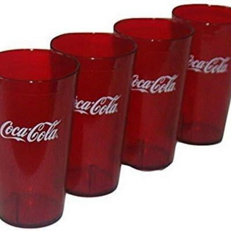 24oz Coca Cola Logo Ruby Red & 24oz Pepsi Plastic Tumblers Set of Pack ...