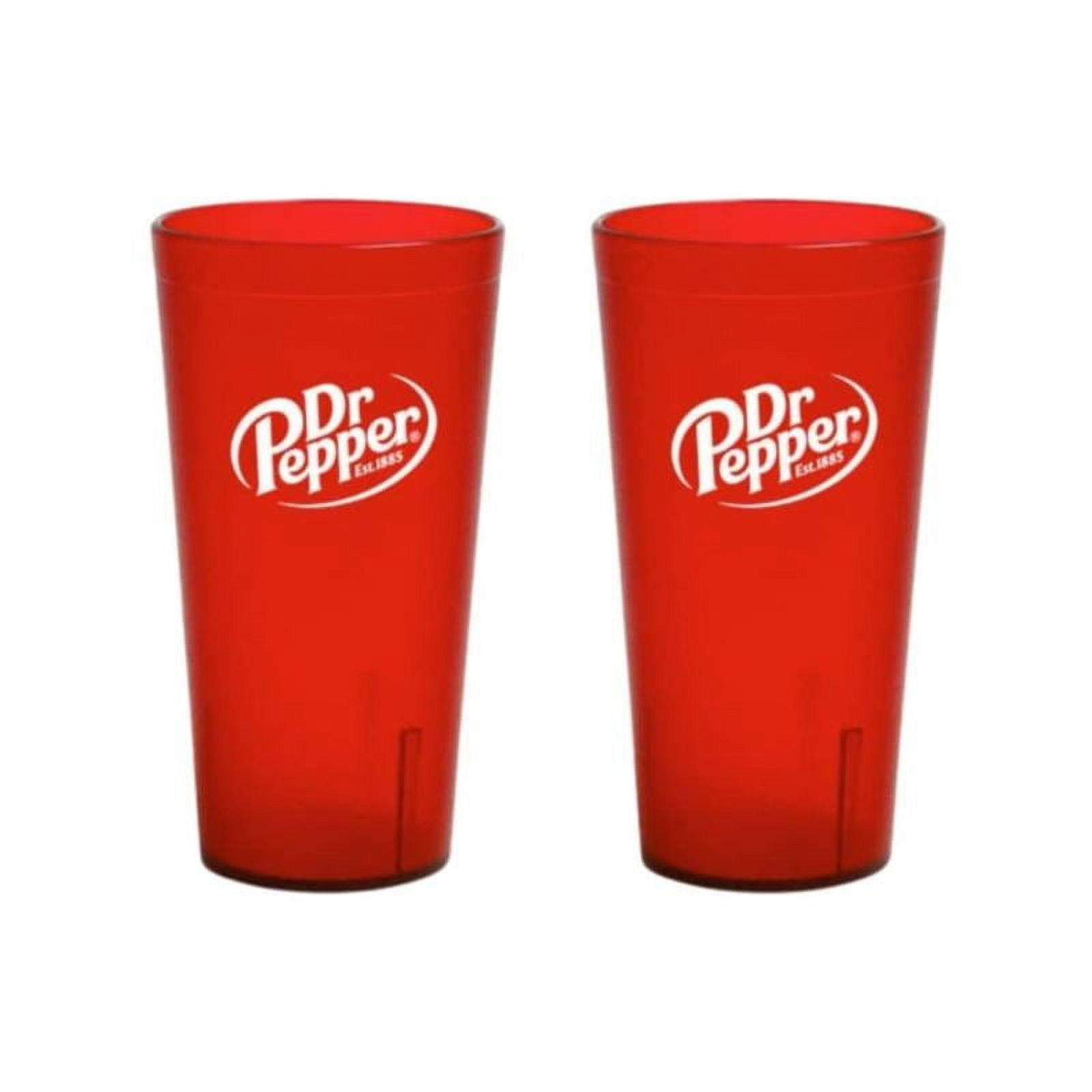 24oz Coca Cola Logo Ruby Red & 24oz Pepsi Plastic Tumblers Set of Pack ...