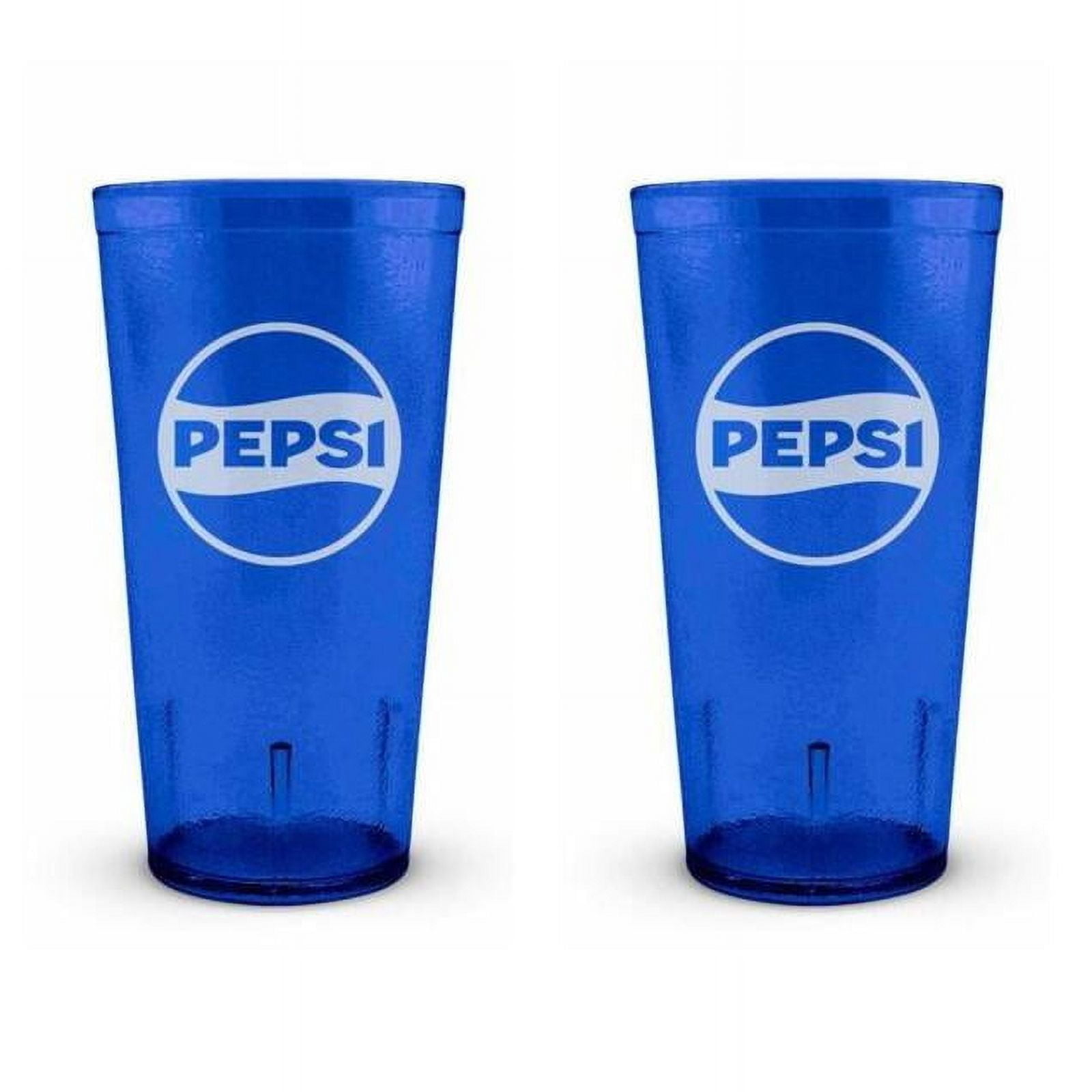 24oz Coca Cola Logo Ruby Red & 24oz Pepsi Plastic Tumblers Set of Pack ...