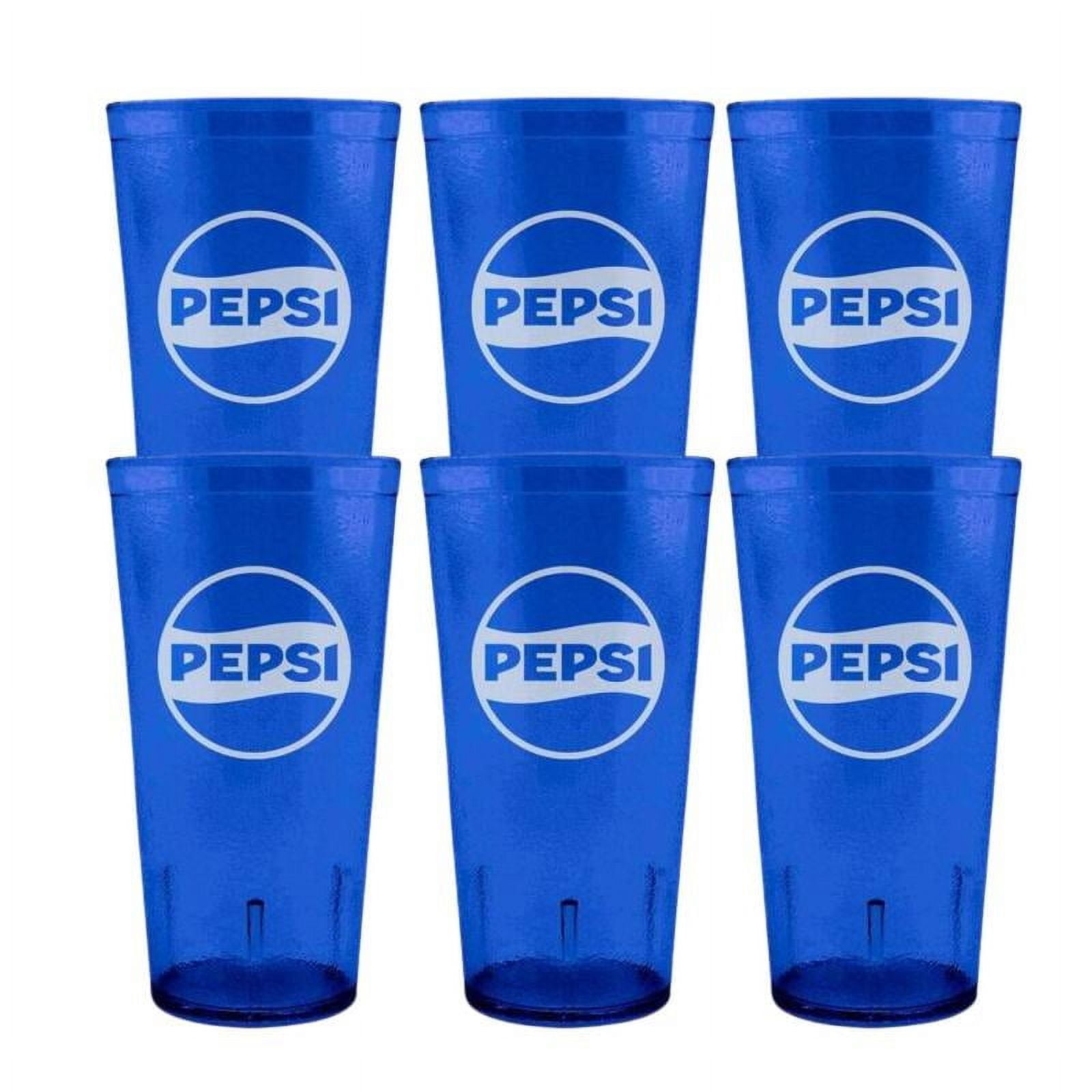24oz Coca Cola Logo Ruby Red & 24oz Pepsi Plastic Tumblers Set of Pack ...