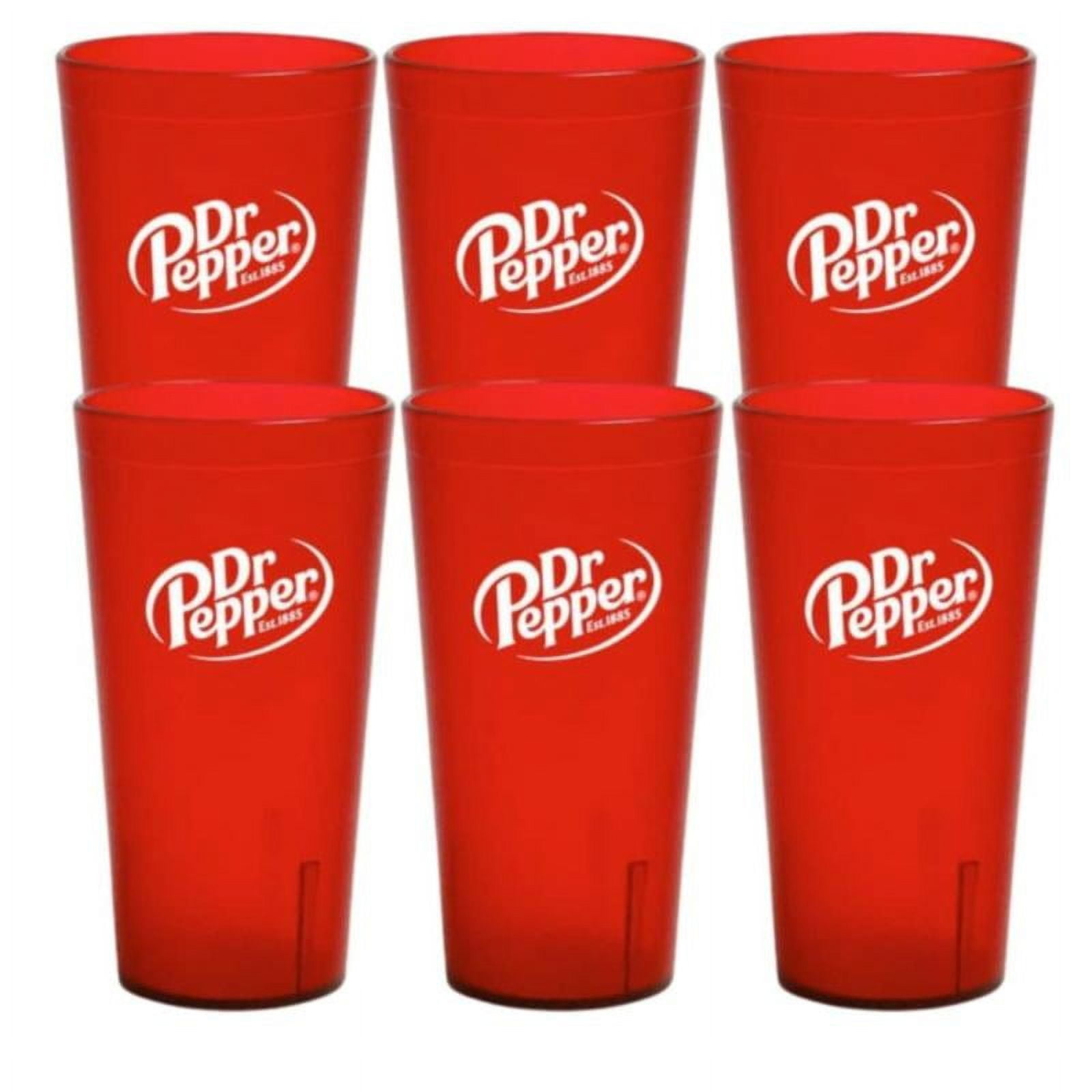 24oz Coca Cola Logo Ruby Red & 24oz Pepsi Plastic Tumblers Set of Pack ...