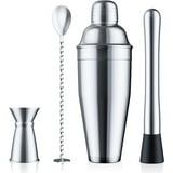 24oz Cocktail Shaker Set - Martini Shaker w Built-in Drink Shaker ...