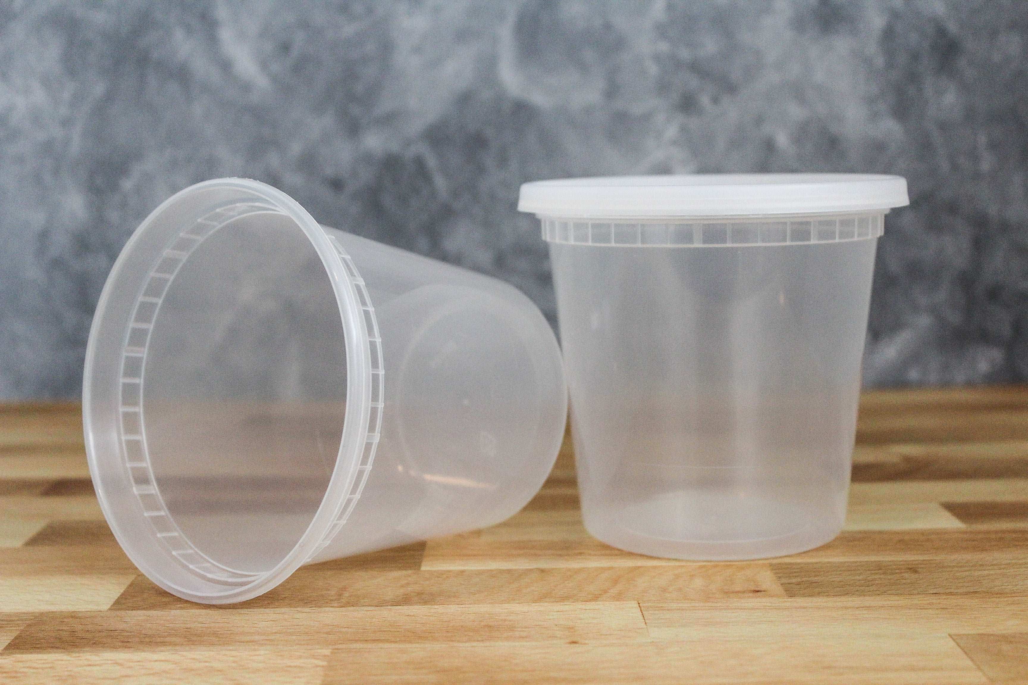 24oz Deli Cup with Lid (240pcs) | Disposable Plastic Food Containers ...