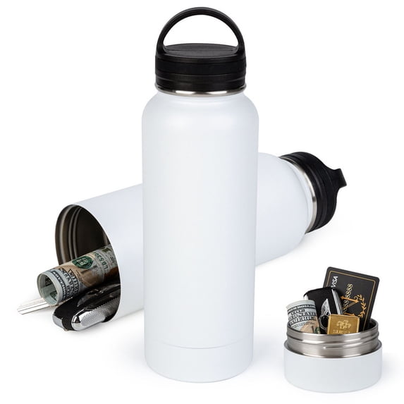 24oz Hidden Safe Water Bottle, Stainless Steel Secret Water Bottle with ...