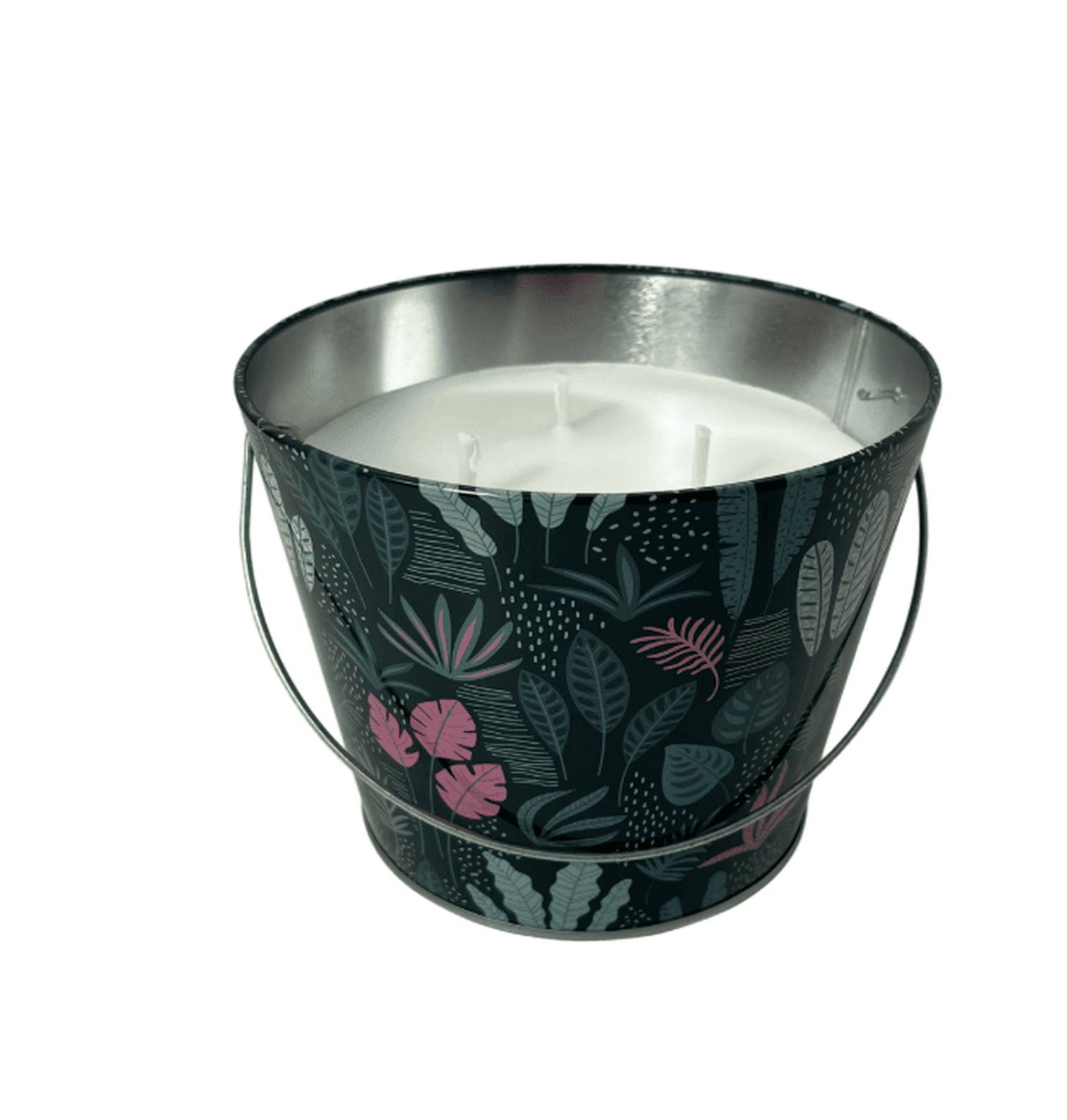 24oz Outdoor Citronella Candle Metal Bucket, Palm - Walmart.com