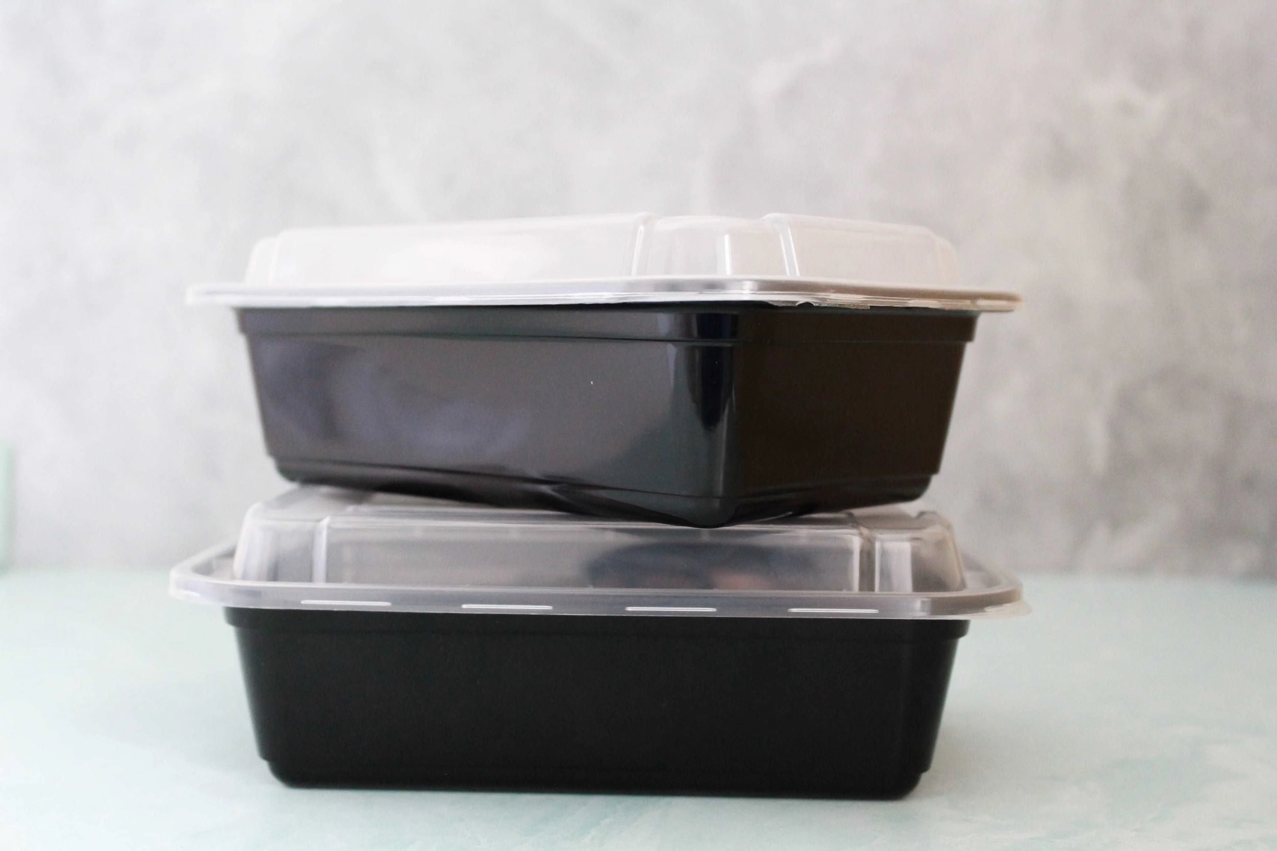 24oz Rectangular Container with Lid (150pcs) | Take-Out Container - Walmart.com
