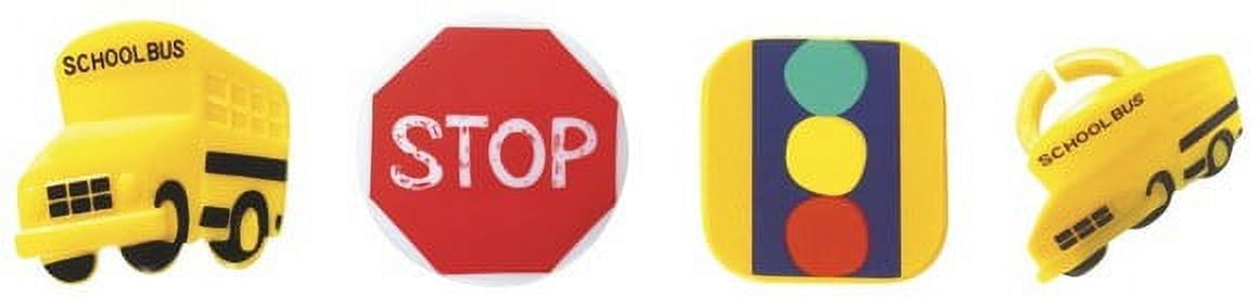 24pack Stop, Look and Listen Cupcake / Desert / Food Decoration Topper ...