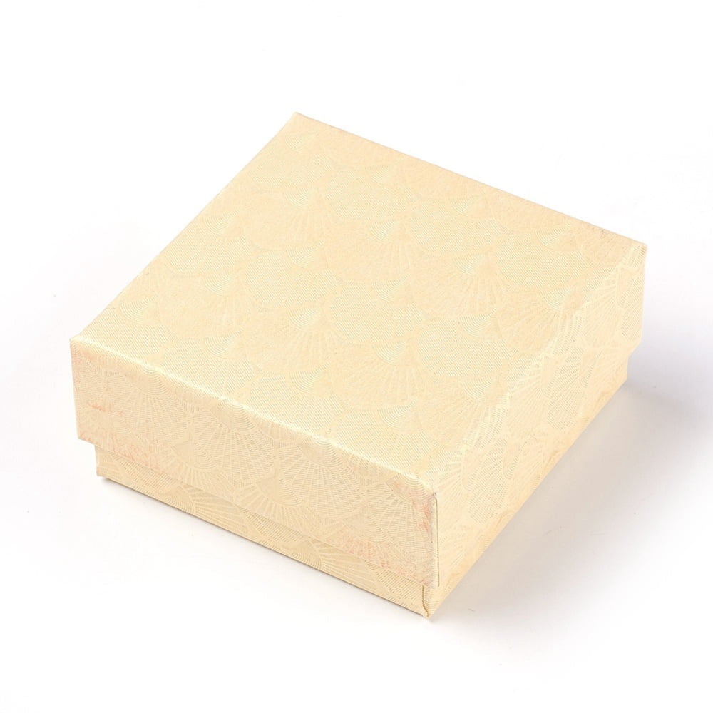 24pc Cardboard Box Square Light Yellow 7.5x7.5x3.5cm - Walmart.com