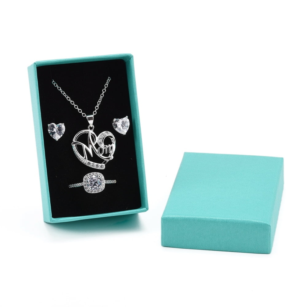 24pc Cardboard Gift Box Jewelry Boxes for Necklace Ring with Black ...
