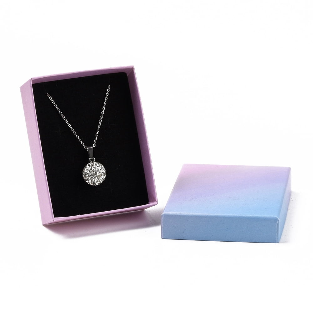 24pc Gradient Color Cardboard Gift Boxes with Sponge Inside Rectangle ...