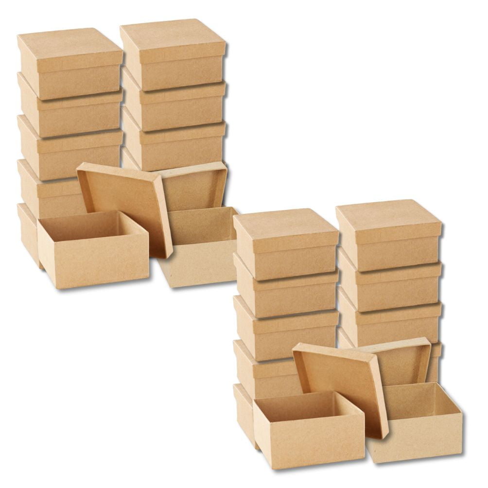 24pc Kraft Paper Mache Square Boxes - for Gifts and Favors - Factory ...