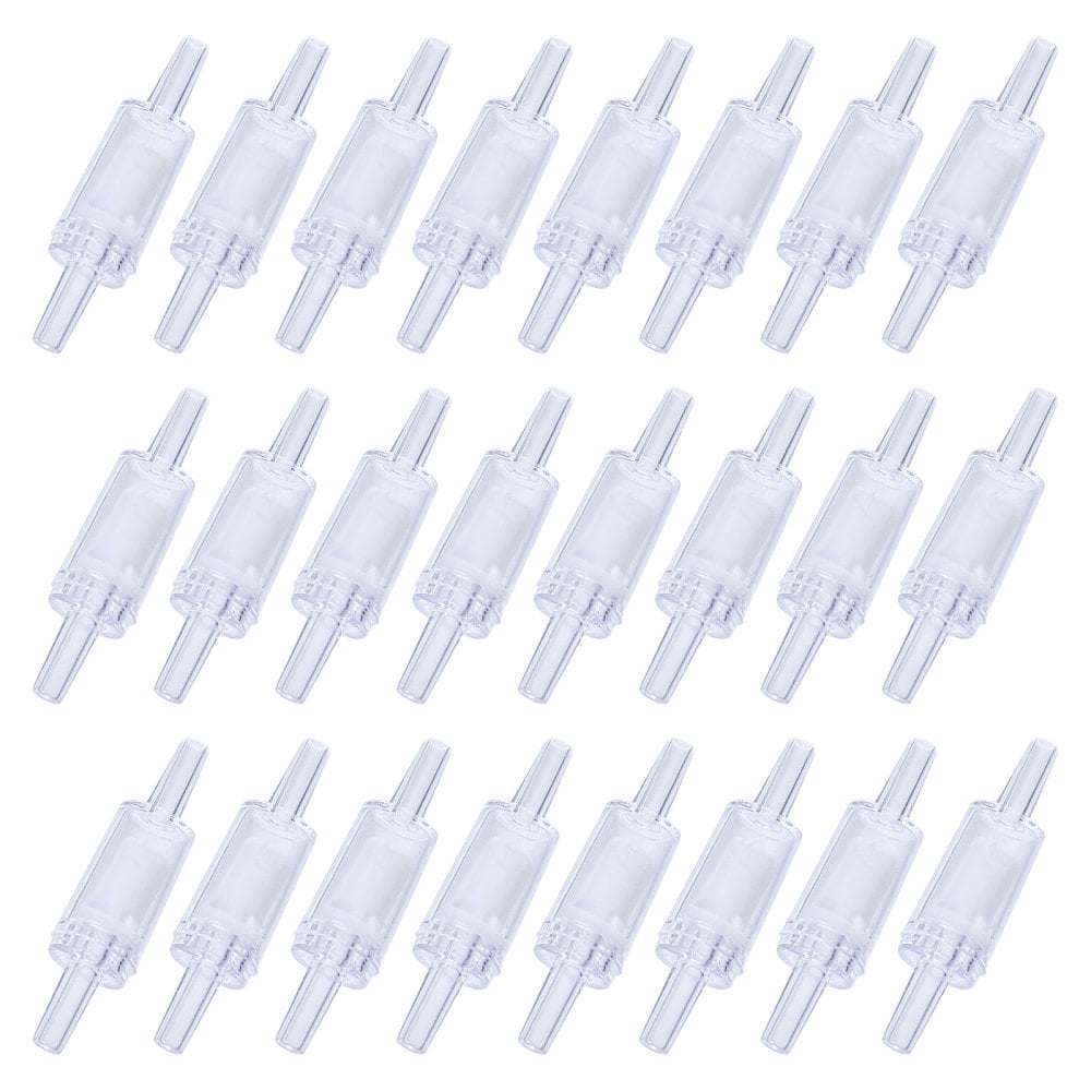 24pc Plastic Fish Air Pump Valve White 54x13.5mm Hole: 2.8mm - Walmart.com