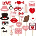 24pc Valentine's Day Photo Props Wedding Valentine's Day Photo Booth ...