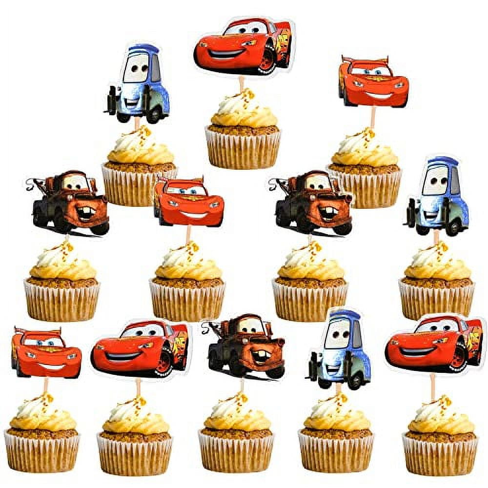 24pc the Cars Cake Topper car Cupcake Toppers cake decoration for boys ...