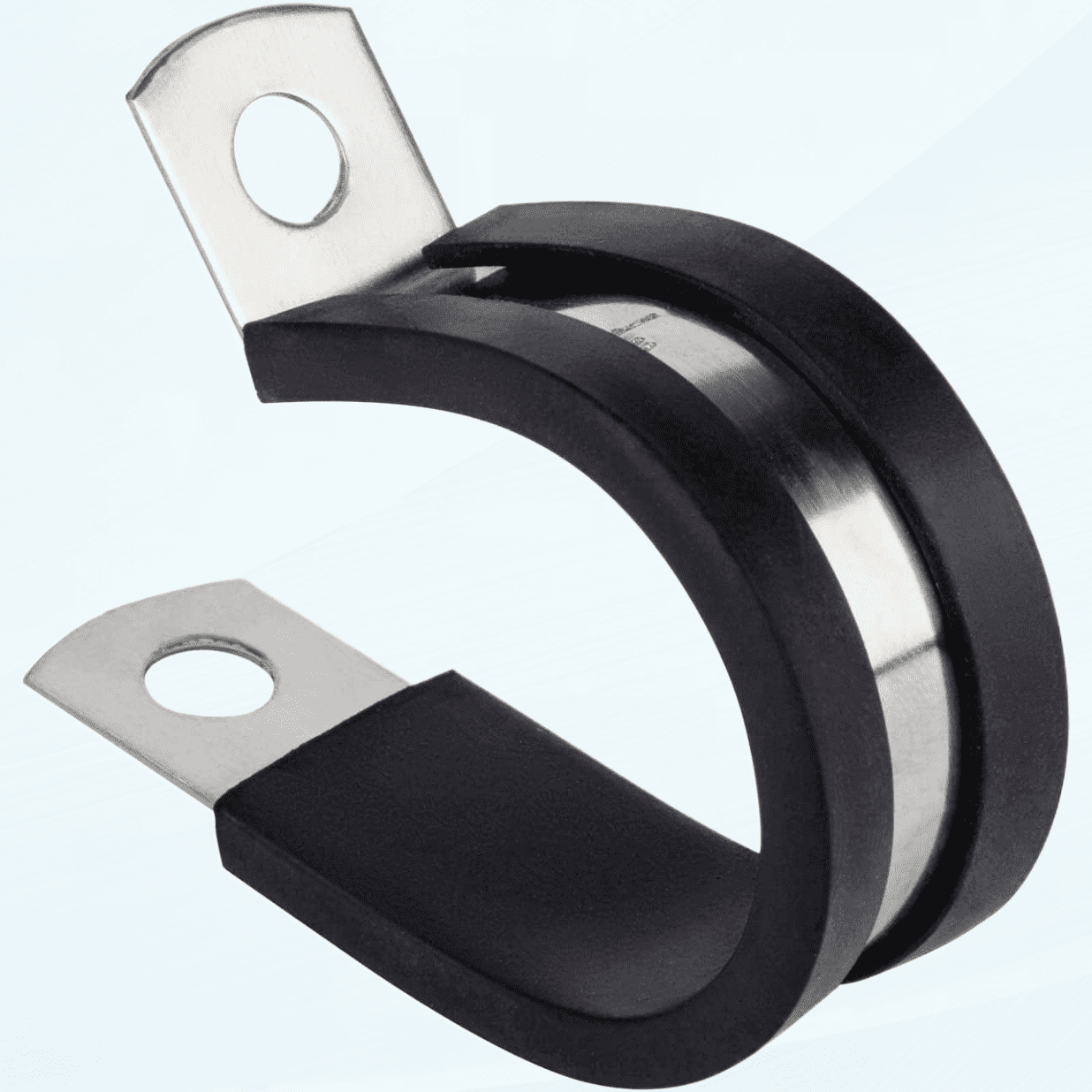 24pcs 1/2 (13mm) Inch Stainless Steel 304 Cable Clamps,Rubber Cushioned ...