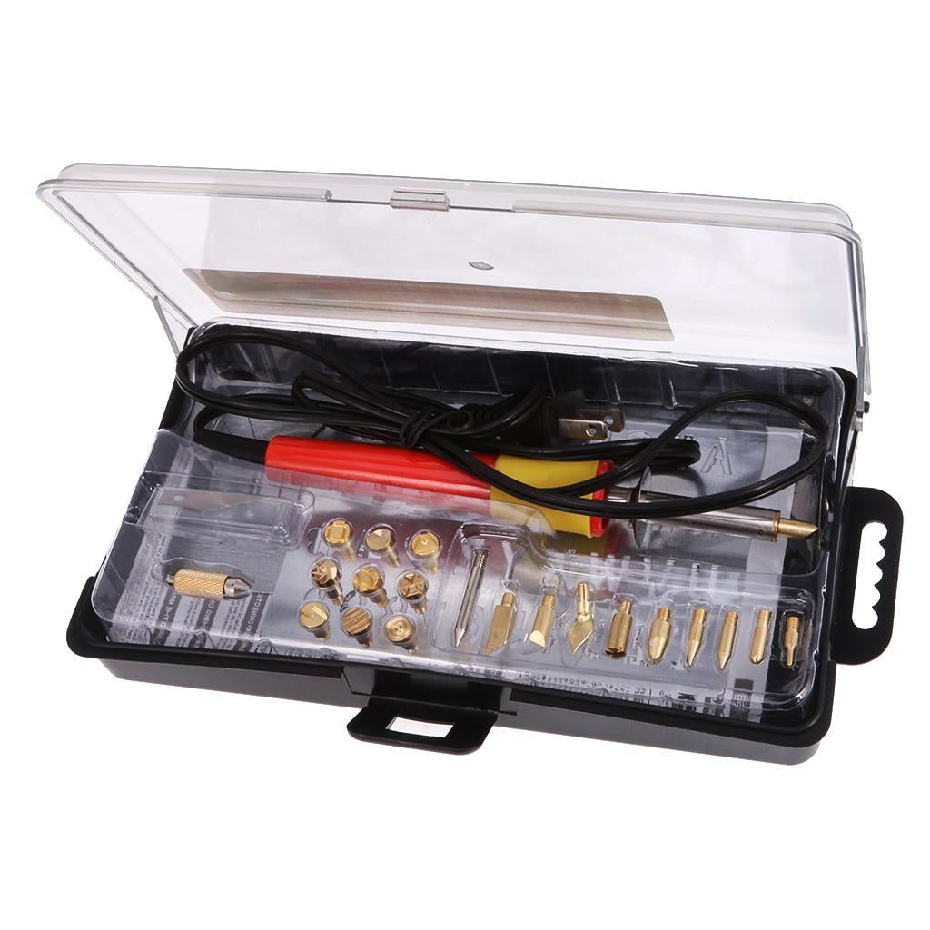 24pcs 110V 30W Wood Burning Pen Soldering Sets Pyrography Kit - Walmart.com