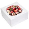 24pcs-12*12*6 Square Bakery Boxes With Window For Pastries Chocolates ...