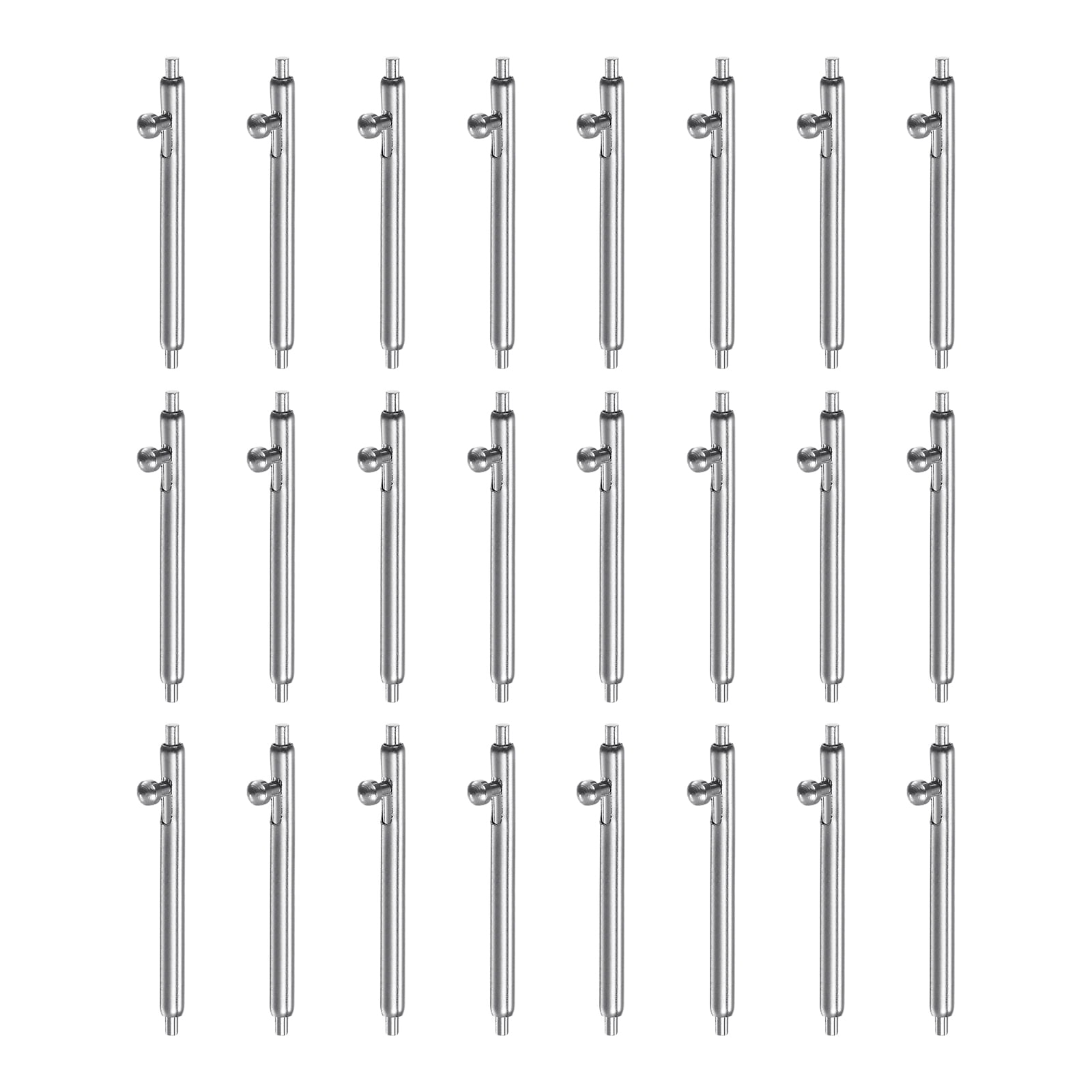 24pcs 18mm Quick Release Spring Bar 1.5mm Diameter Stainless Steel ...
