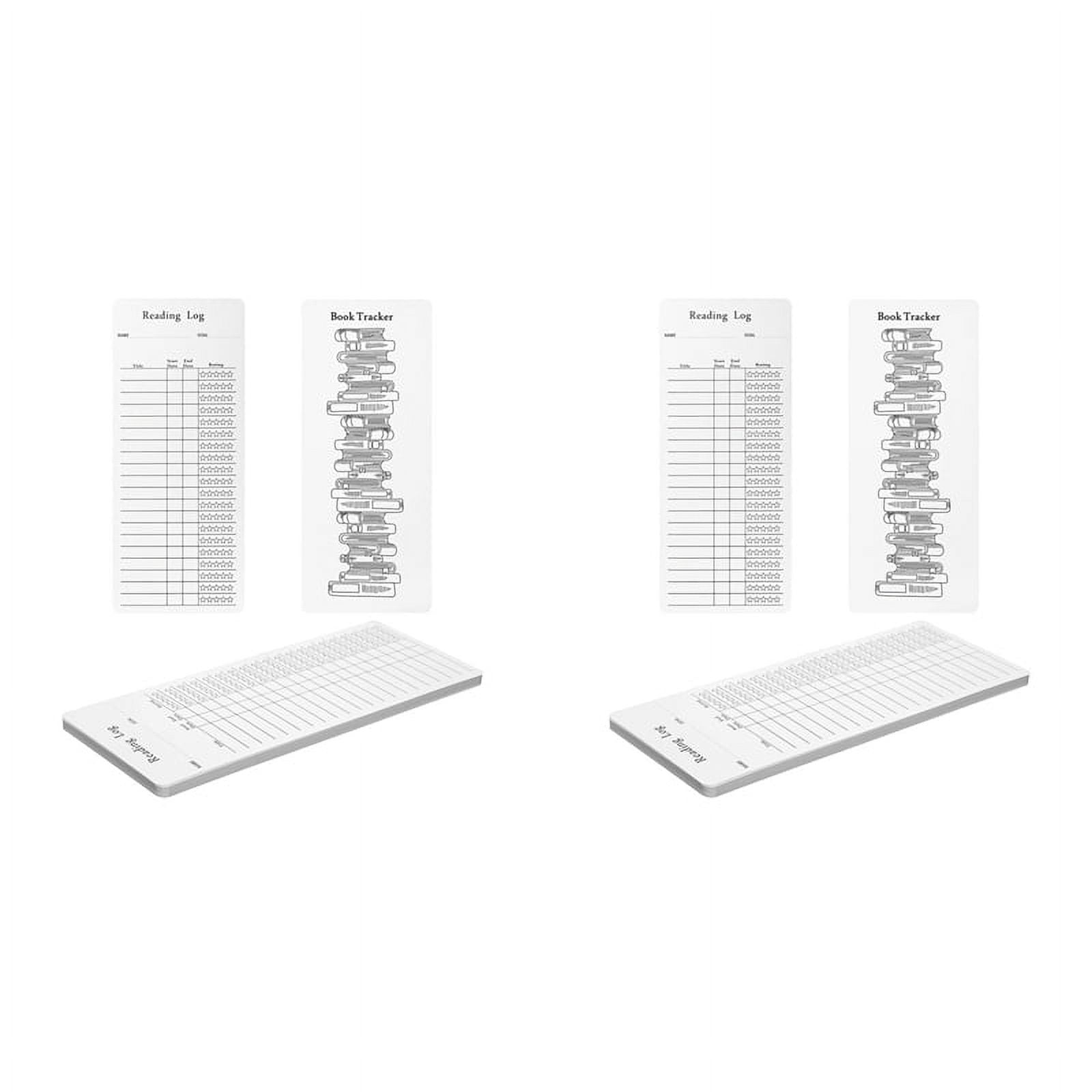 24pcs 2025 Reading List Bookmark, Coloring Book Tracker & Rating ...