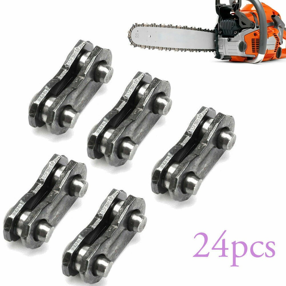 24pcs 3/8\ Chainsaw Chain Link For Oregon Type #72 Repair Preset Straps ...