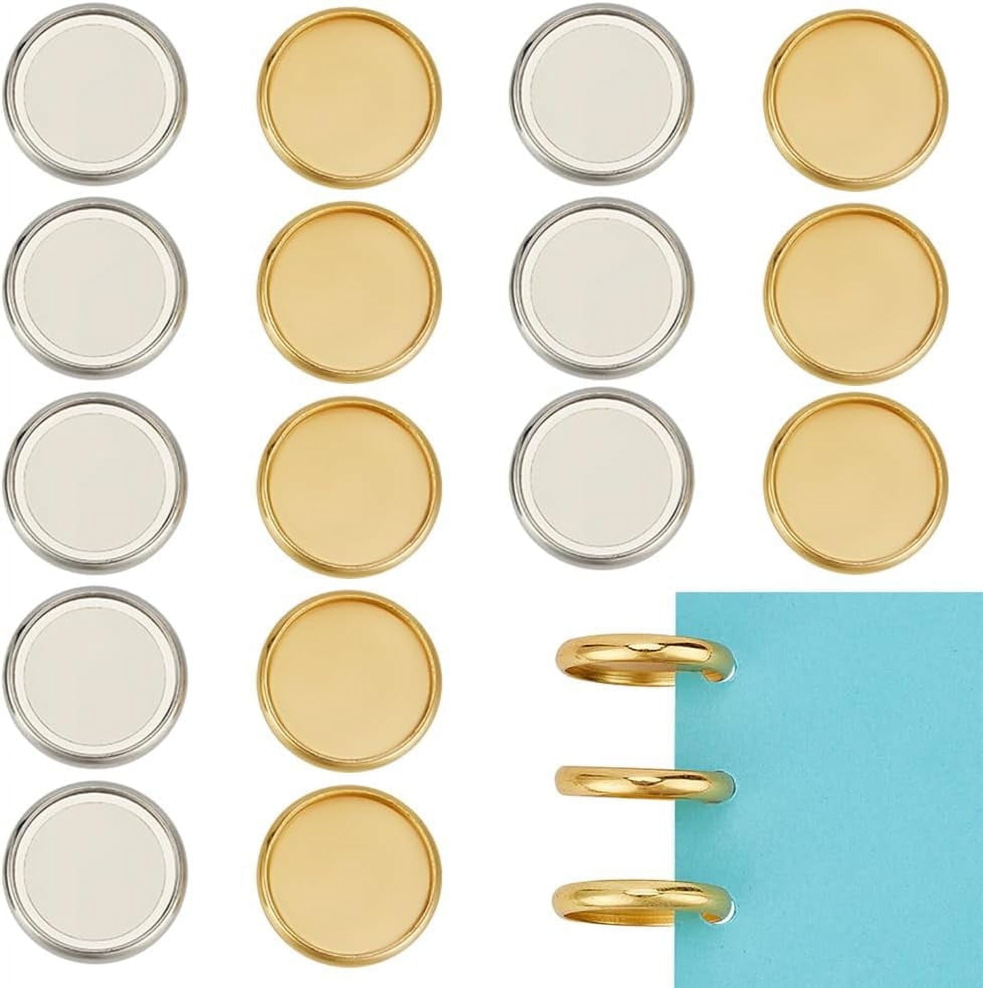 24pcs 3 Colors Book Binding Discs Loose Leaf Binder Disc Book Discbound ...