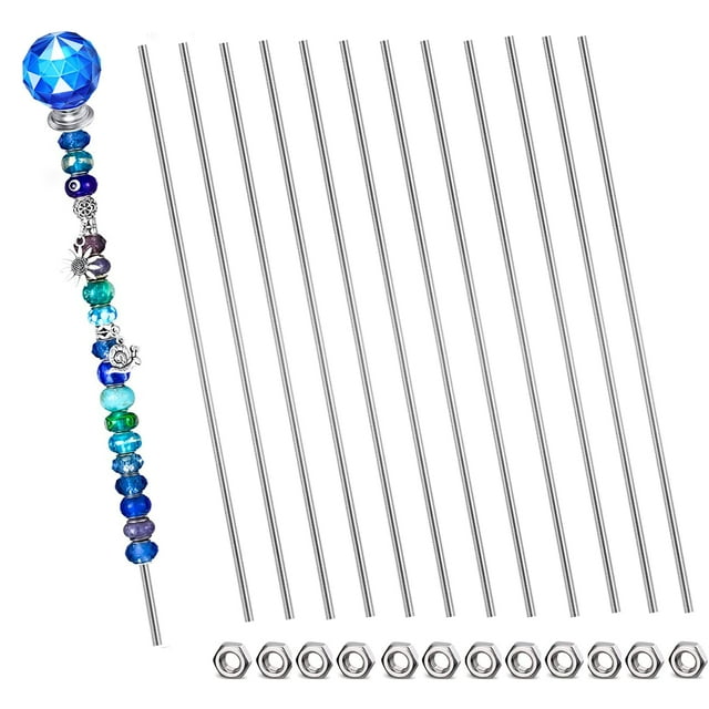 24pcs 8/32 Inch M4 304 Stainless Steel Threaded Rods with Hex Nuts, for ...