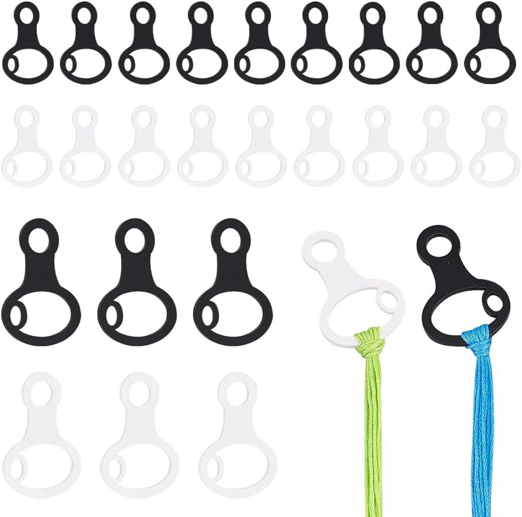 24pcs Acrylic Thread Drops Black White Embroidery Floss Drop Thread ...