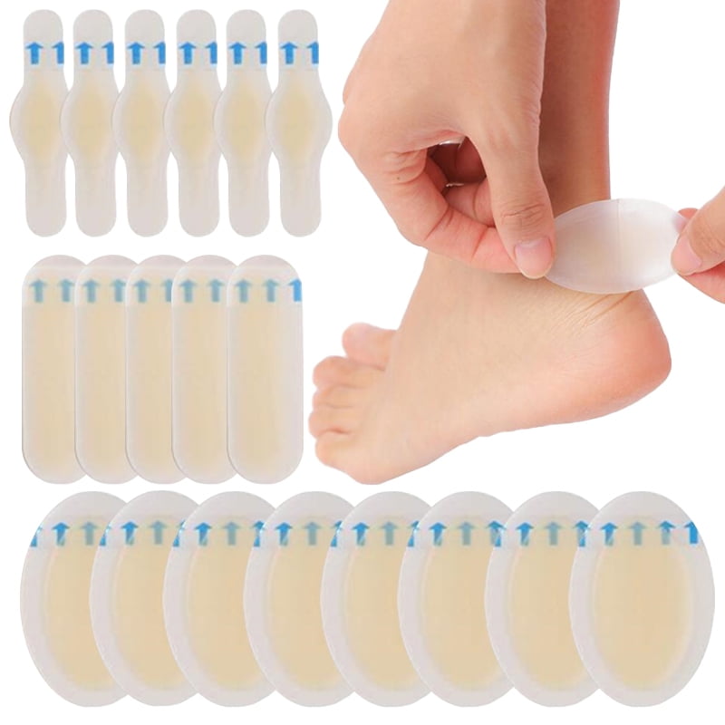 24pcs Adhesive Hydrocolloid Gel Blister Plaster Heel Anti-wearing Heel ...