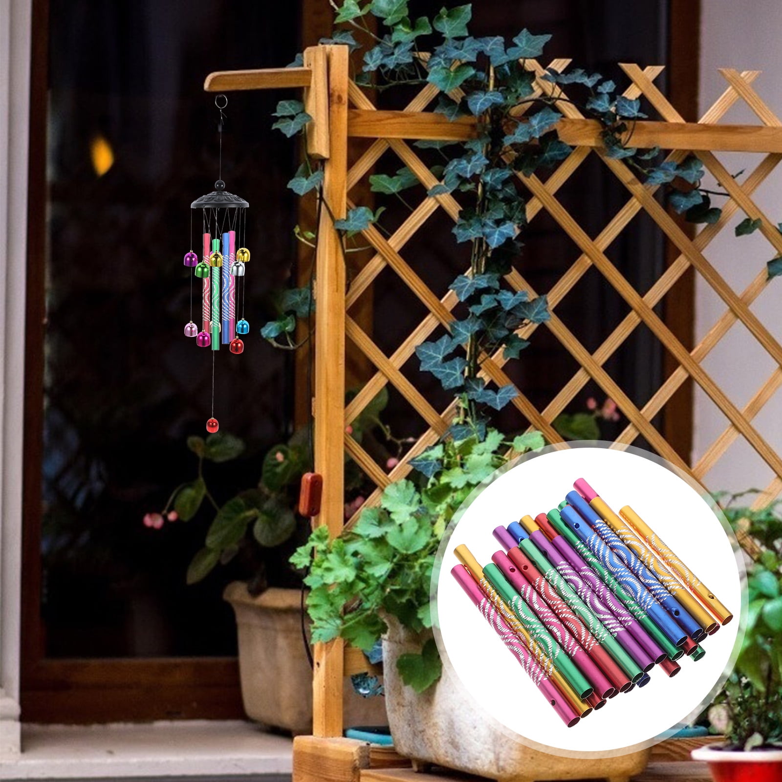 24pcs Aluminum Pipe Wind Tubes Assembling Wind Chimes Wind Chime Making ...