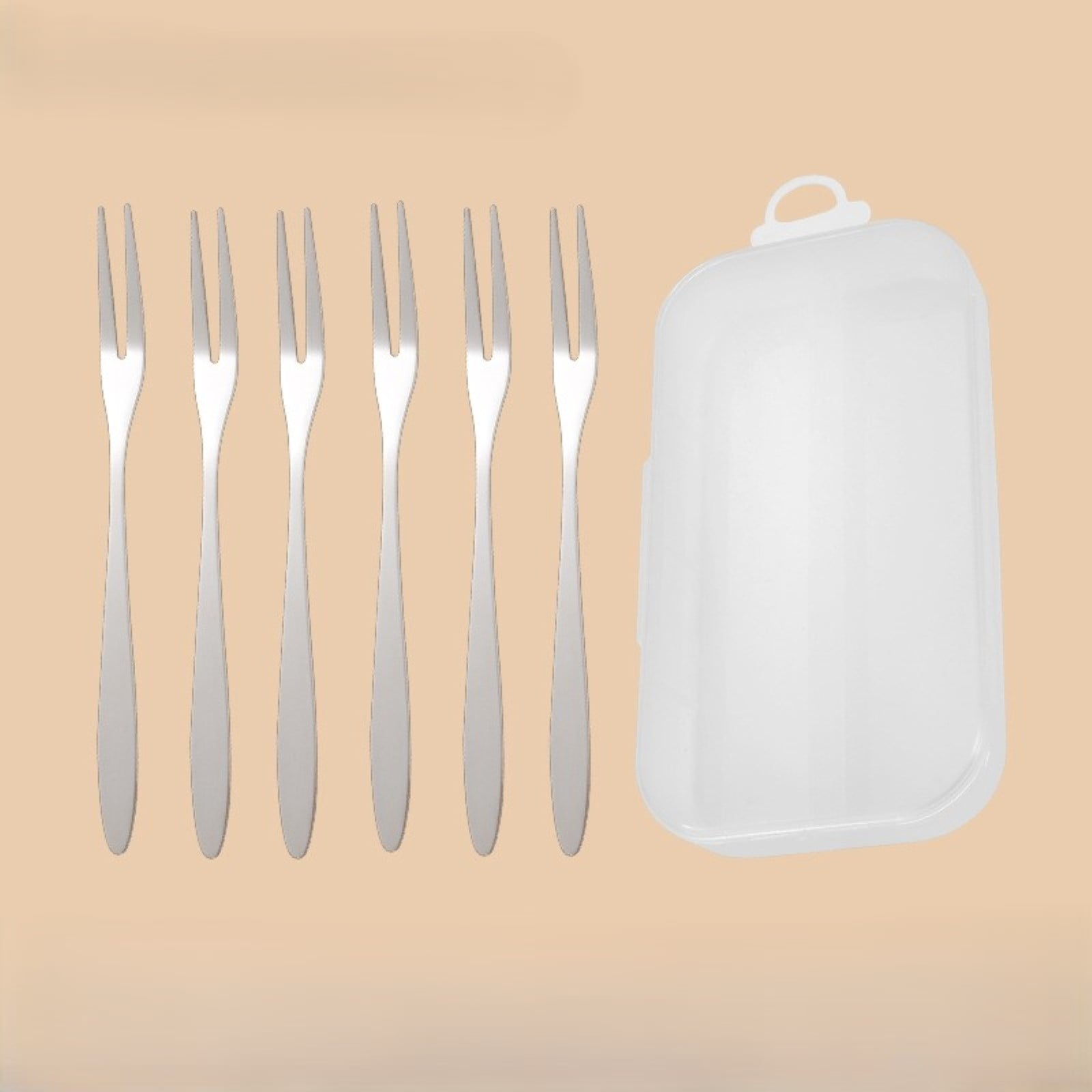 24pcs Appetizer Dessert Forks, Stainless Steel Mini Salad Fruit Fork ...