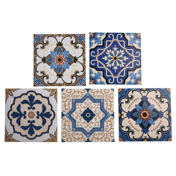24pcs Arts Tile Self-Sticker 3D Wall Sticker Kitchen Wallpapers Murals ...