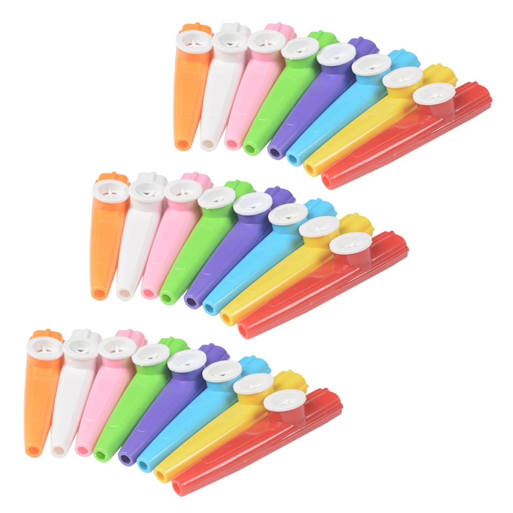 RENACLIPY 24pcs Mini Plastic Kazoos for Kids Amplifies Sound Simple ...