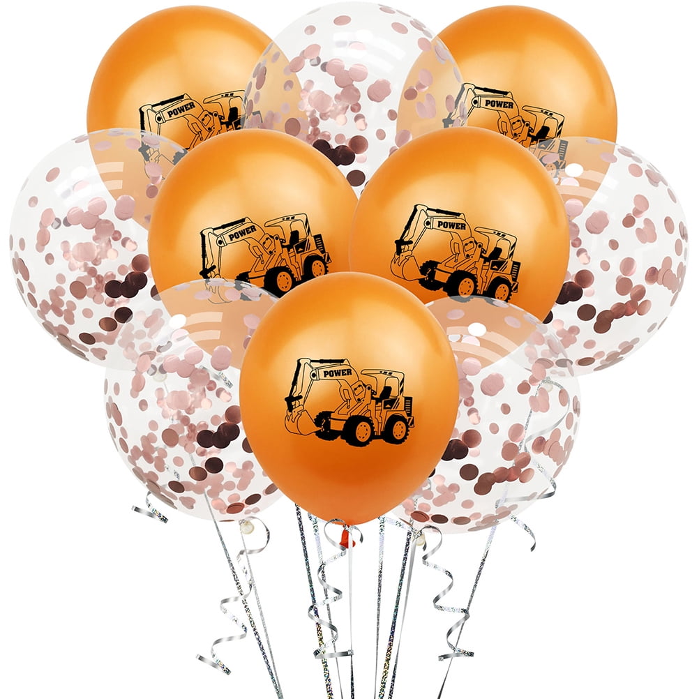 24pcs Birthday Balloons Construction Vehicle Balloons Party Favors
