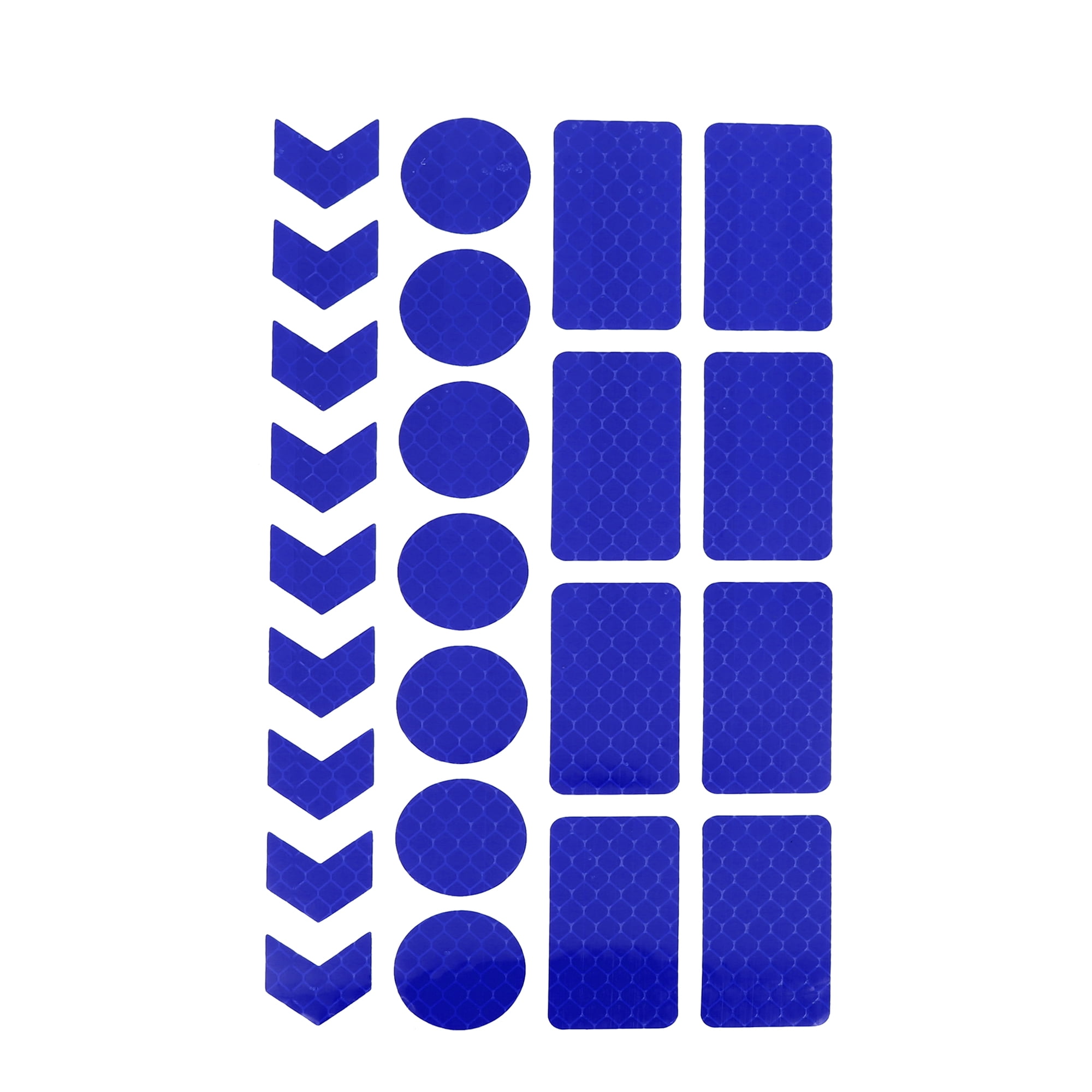 24pcs Blue Reflective Stickers Safety Warning Strip Tape for Car Trucks ...