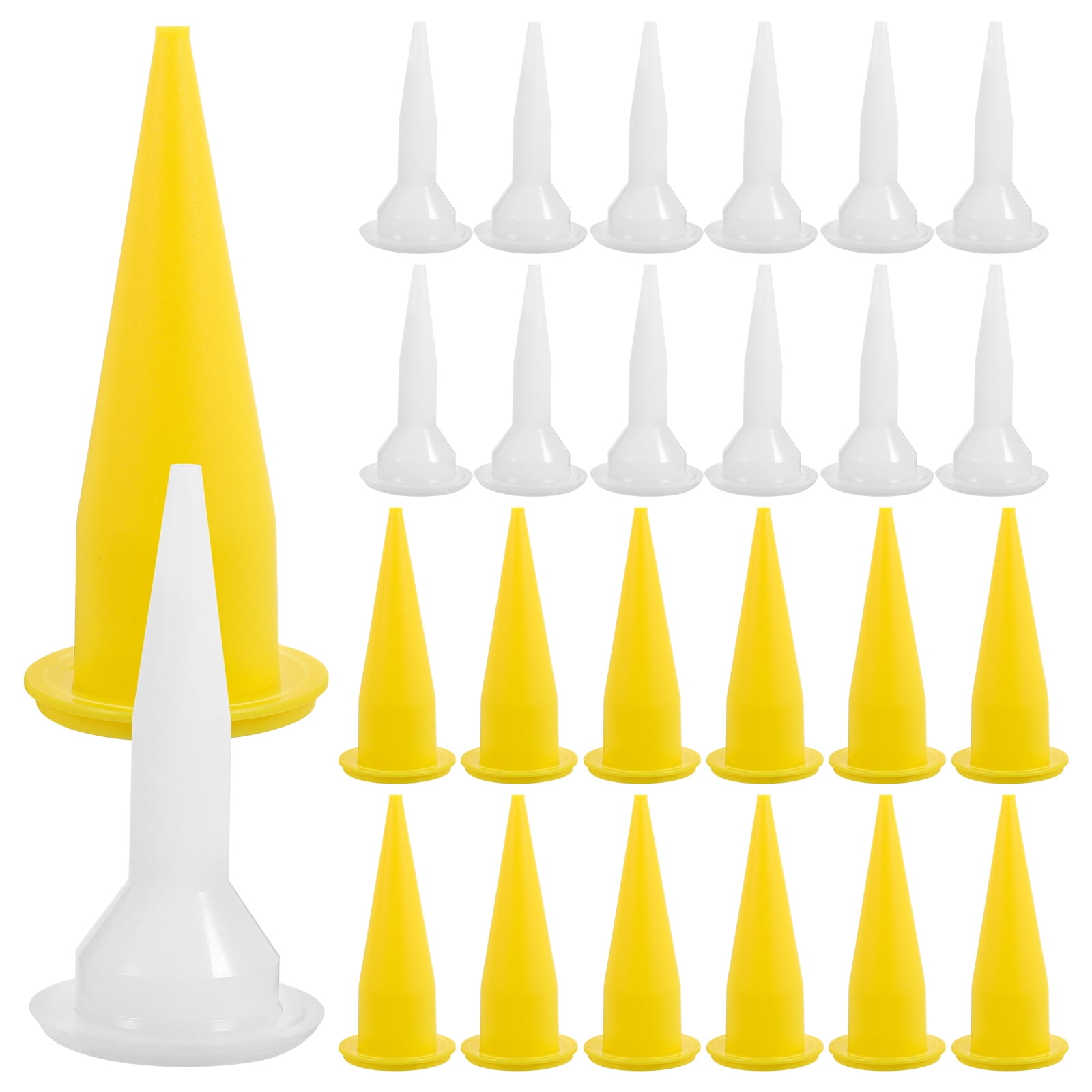 24pcs Caulking Nozzle Cones Reusable Caulk Nozzle Replacement Caulking ...