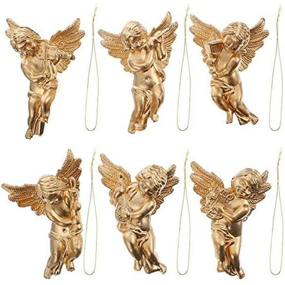 24pcs Christmas Angel Hanging Ornaments, Mini Angel Cherub Christmas ...