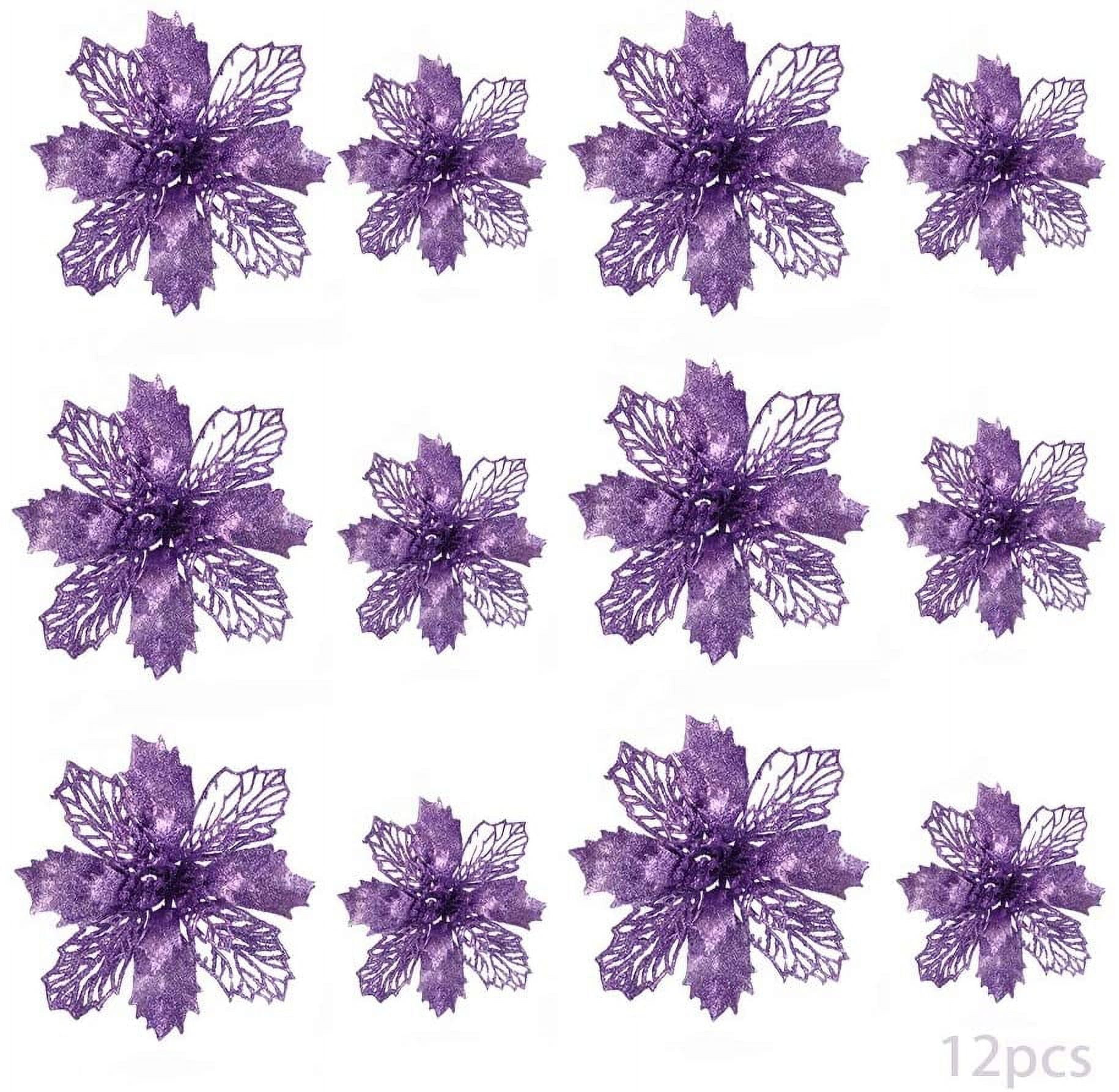24pcs Christmas Flowers, Christmas Flowers Decoration, Christmas Tree ...