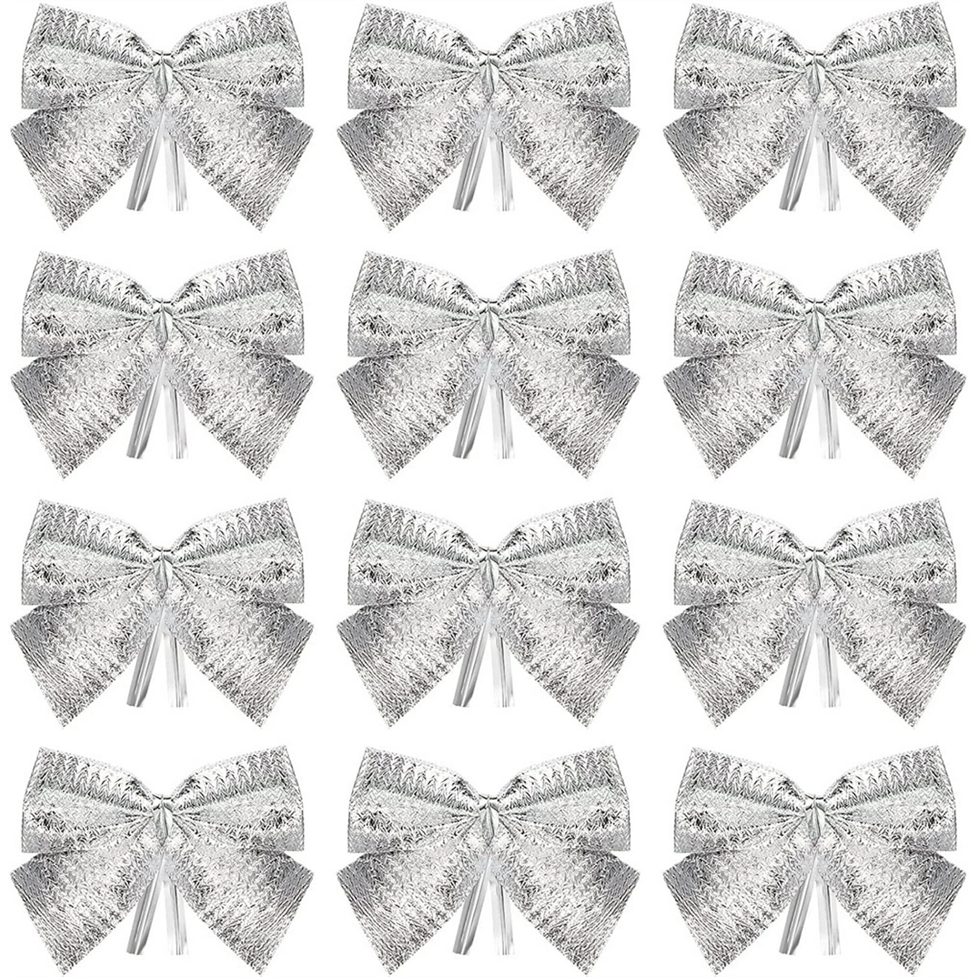 24pcs Christmas Mini Bows, 2.75" Christmas Tree Decrations Bowknot ...