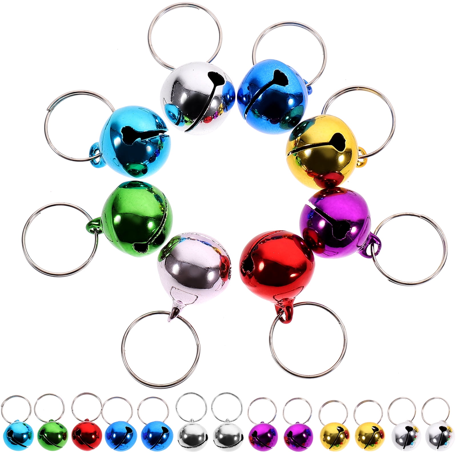 24pcs Christmas Tree Bells Dog Bells Multi-functional Bells DIY Crafts ...