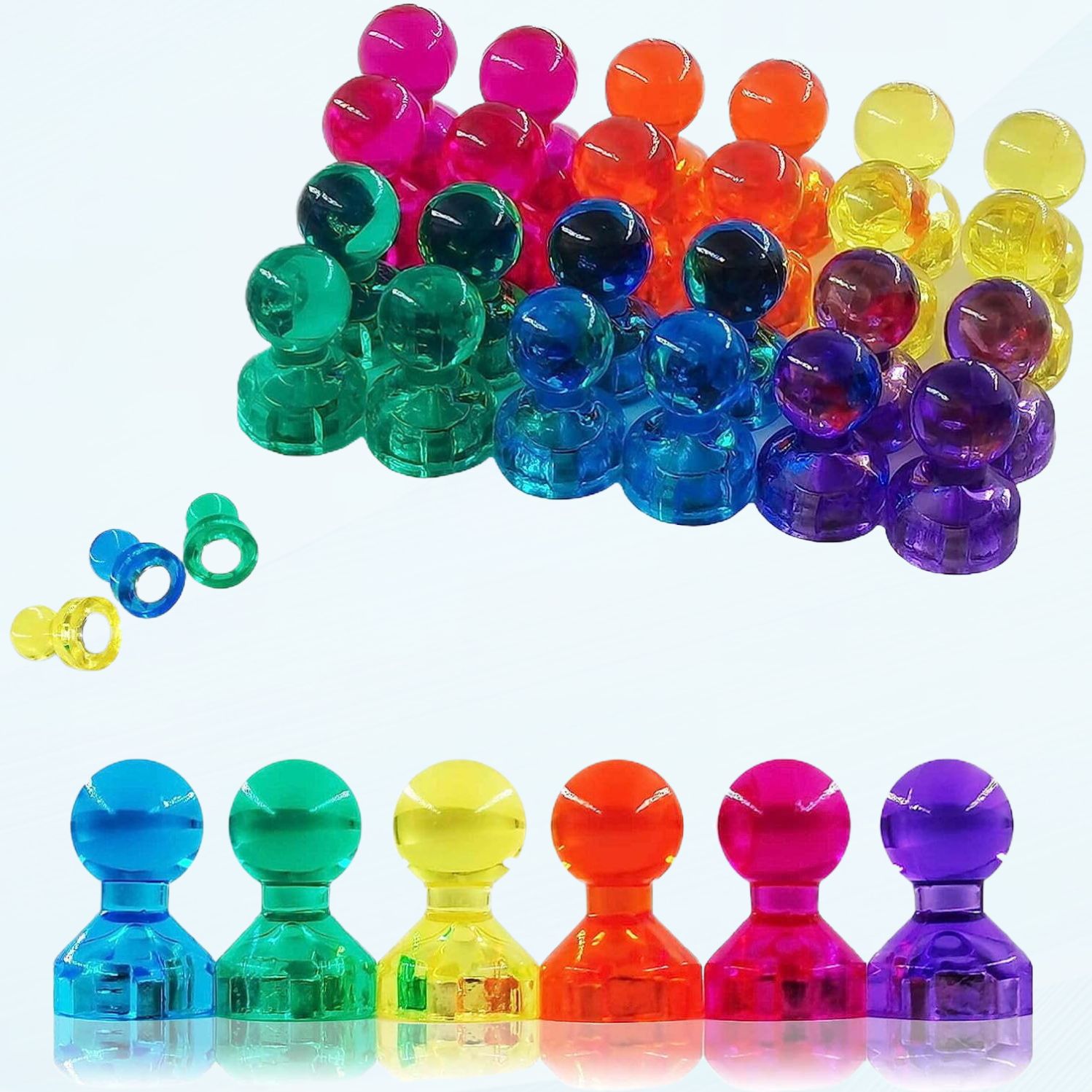 24pcs ColorfulMagnets for Whiteboard, Classroom Magnets, Fun Magnetic ...